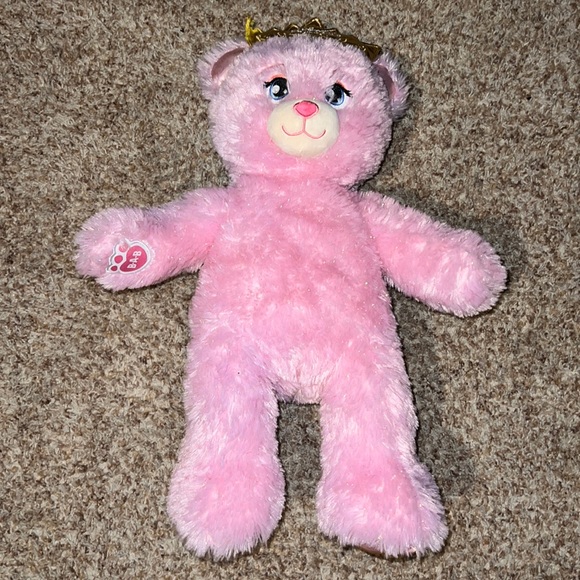 Toys | Build A Bear Disney Princess Pink With Gold Tiara Bab Teddy Bear ...